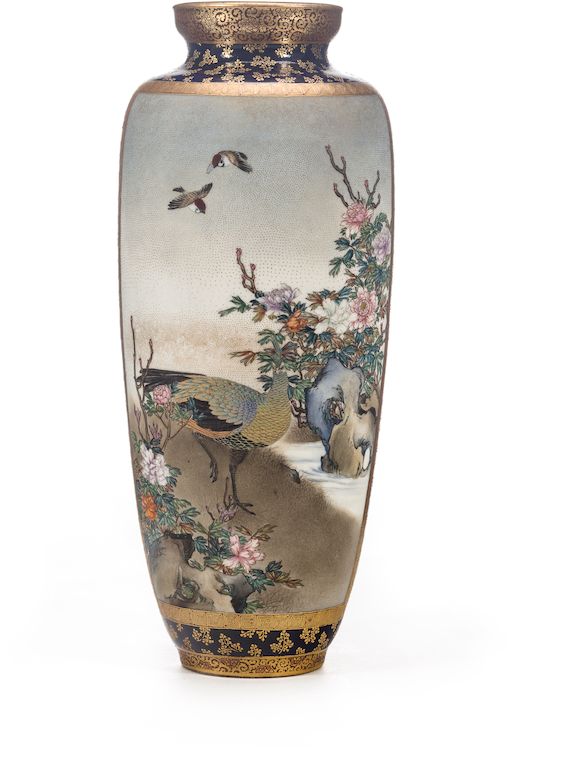 Bonhams : A fine Satsuma vase By Sozan for the Kinkozan studio, Meiji ...