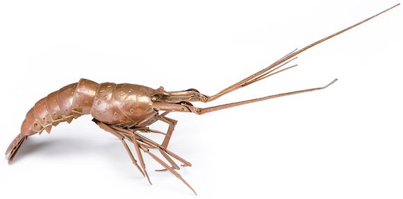 Bonhams : An articulated copper crayfish By Myochin Muneyuki, Taisho ...
