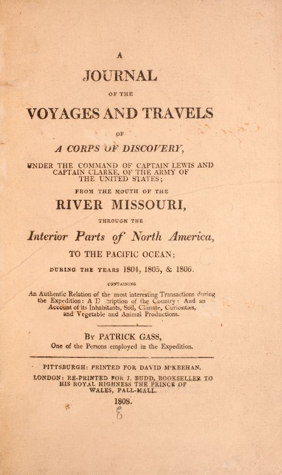 Bonhams : GASS, PATRICK. 1771-1870. A Journal of the Voyages and ...