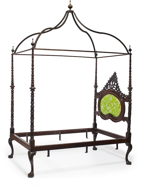 Bonhams : A Brazilian Rococo style rosewood and wrought iron four ...