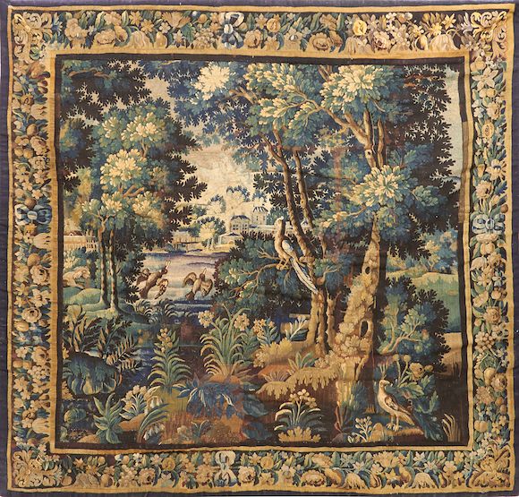 Bonhams : A Flemish Baroque tapestry late 17th/early 18th century
