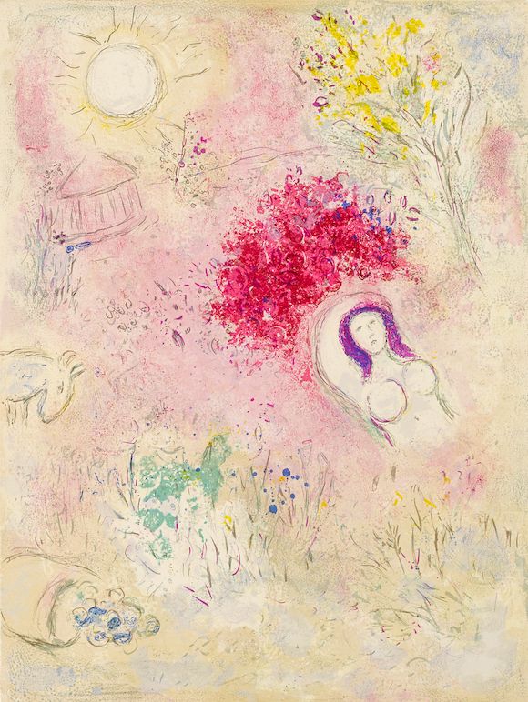 Bonhams : Marc Chagall (Russian/French, 1887-1985); Chloé, from Daphnis and Chloé;