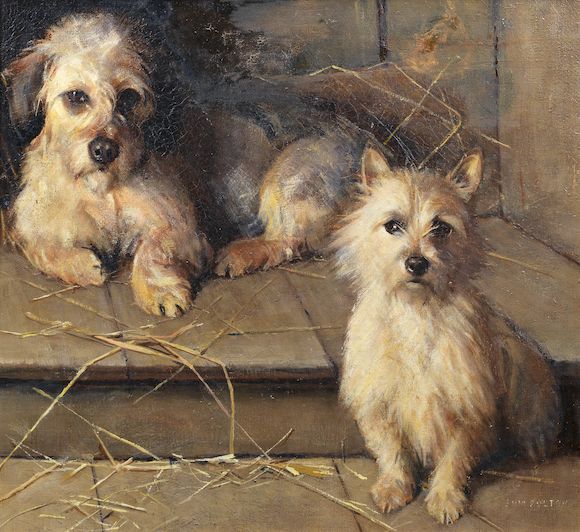 Bonhams : Samuel Fulton (British, 1855-1941) A Dandie Dinmont and ...