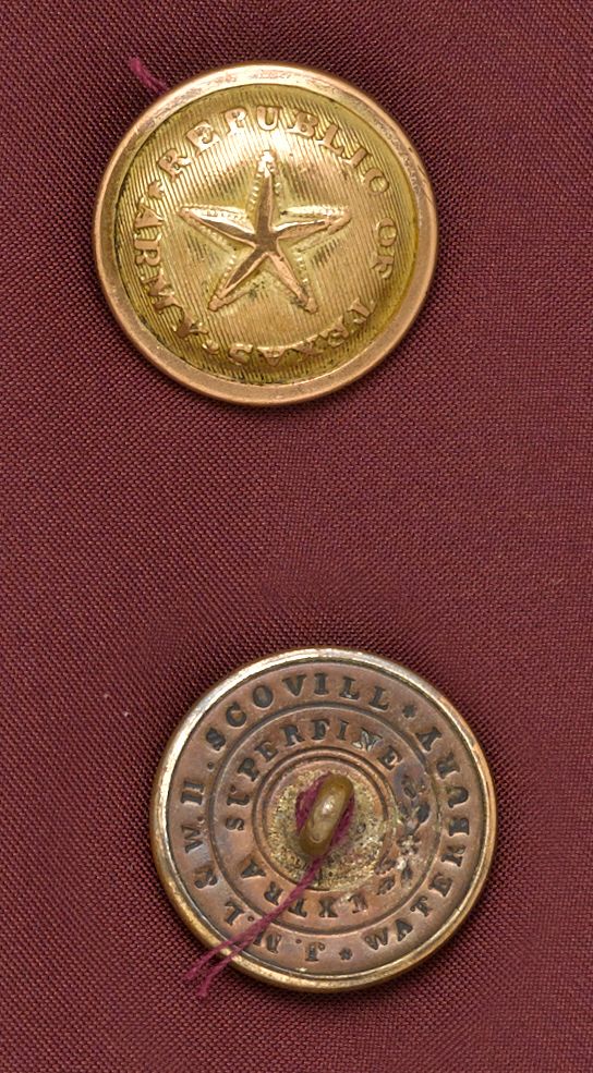 Bonhams : A Republic of Texas Army button