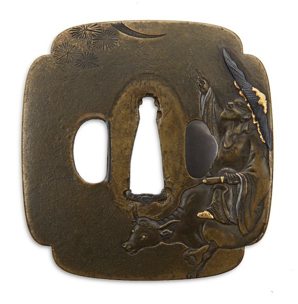 Bonhams : A Sentoku tsuba After Nagaharu, Edo period (18th century)