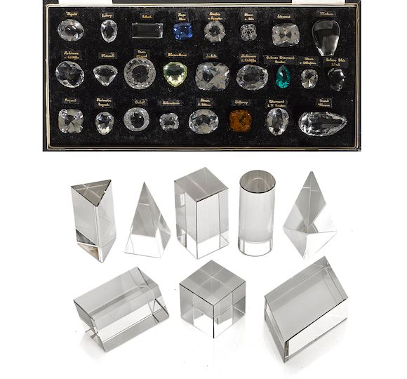 Bonhams : A set of paste replicas of historical diamonds together with ...