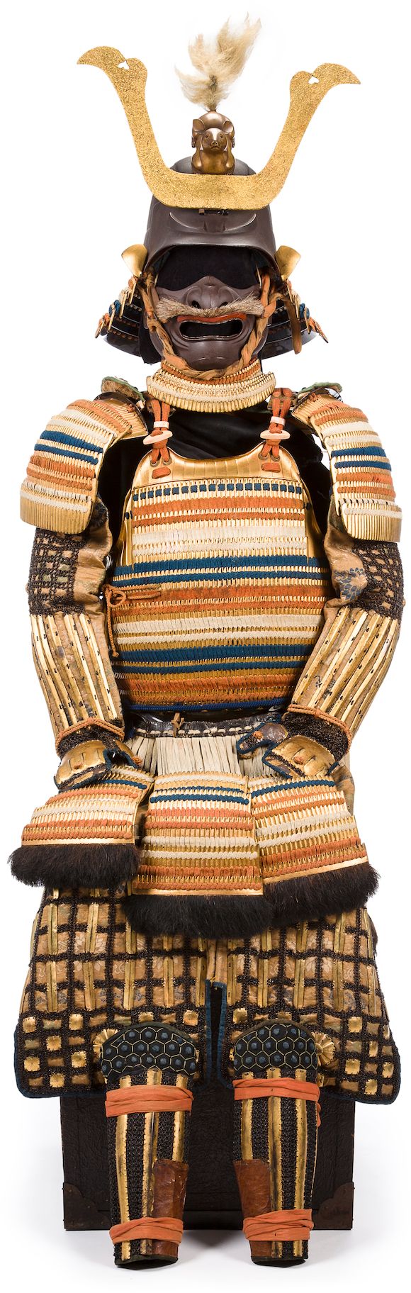 Bonhams : A gold lacquer armor Edo period (18th century)