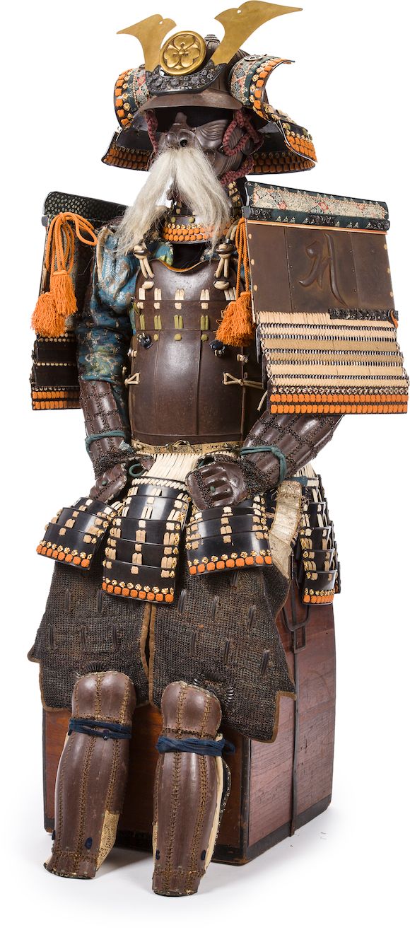 Bonhams : A Myochin school russet iron armor Edo period (19th century ...