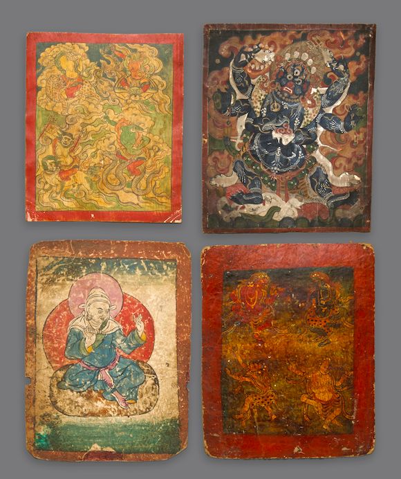 Bonhams : A large quantity of Vajrayana Buddhist initiation cards and ...