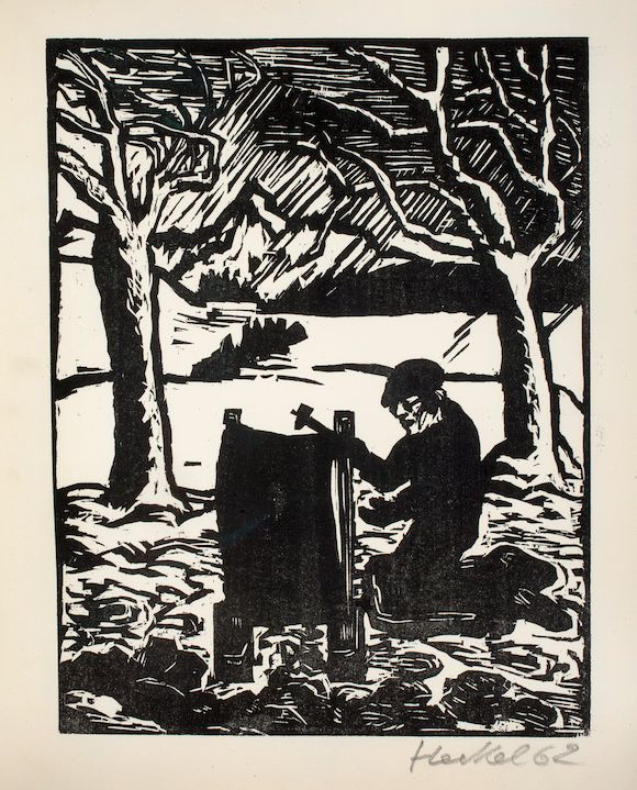 Bonhams : HECKEL, ERICH. German, 1883-1970. DUBE, ANNEMARIE AND WOLF ...