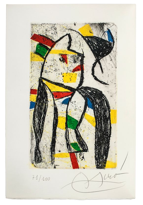 Bonhams : MIRÓ, JOAN. Spanish, 1893-1983. LEIRIS, MICHAEL. Ruban. Paris ...
