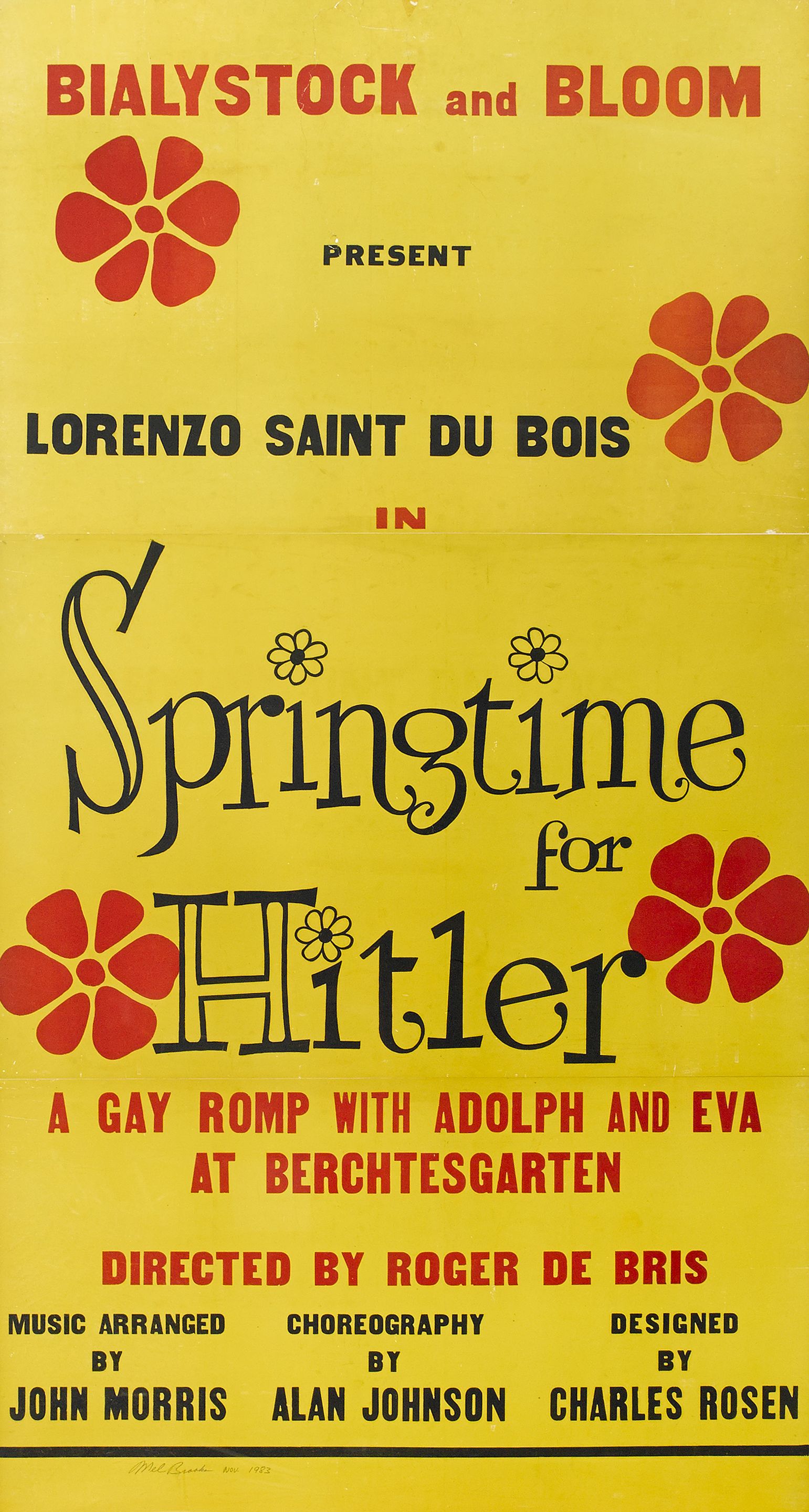 Bonhams : A Springtime for Hitler prop poster from The Producers
