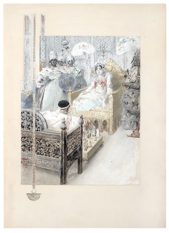 Bonhams : ORAZI, MANUEL. Italian, 1860-1934. HUON DE BORDEAUX ...