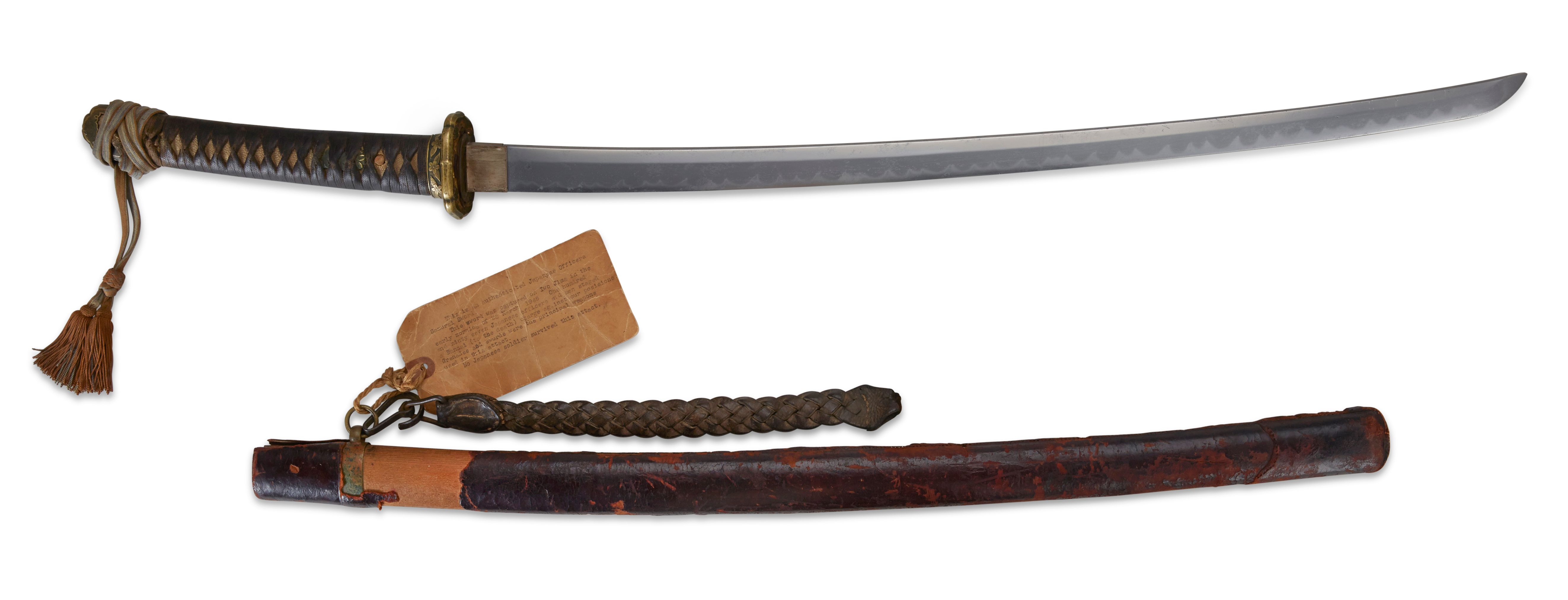 Bonhams : Iwo Jima captured sword A Japanese Type 94 Shin-Gunto Officer ...