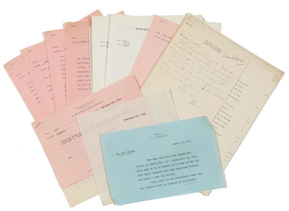 Bonhams : Producer Henry Blanke's file on the production of Casablanca