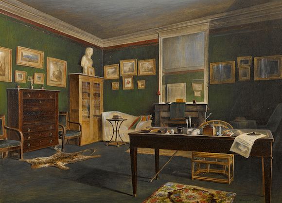 Bonhams : Jean-Jacques Champin (French, 1796-1860) The interior of an ...