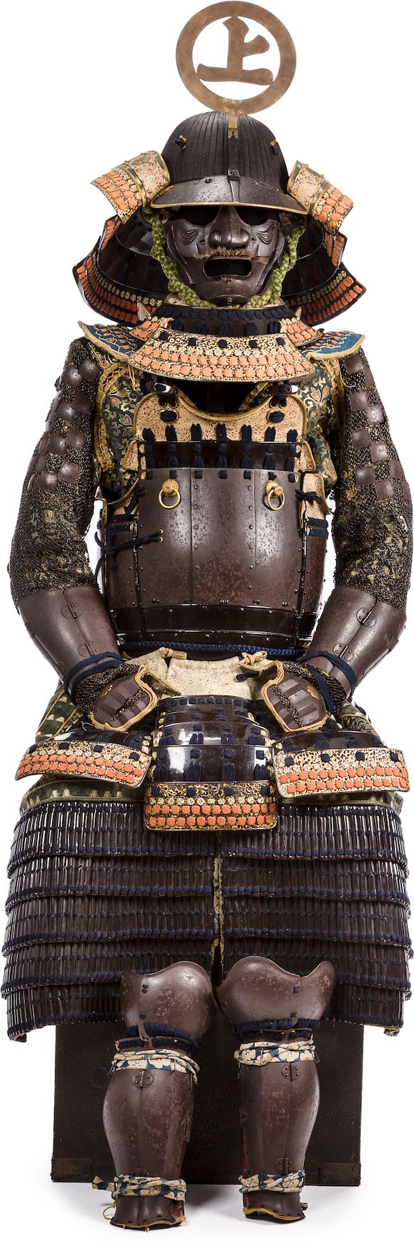Bonhams : A Daimyo armor with a russet iron cuirass The helmet by ...