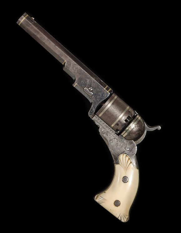 Bonhams : A factory engraved and silver-banded Colt 'Texas' Paterson No ...