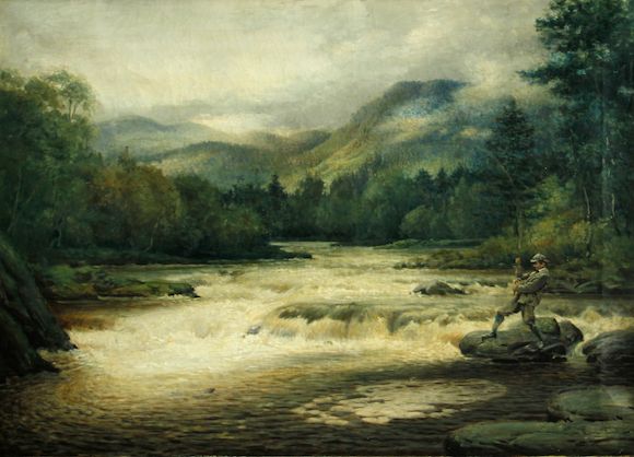 Bonhams : George Melvin Rennie (Scottish, 1874-1953) A tight line 33 x ...