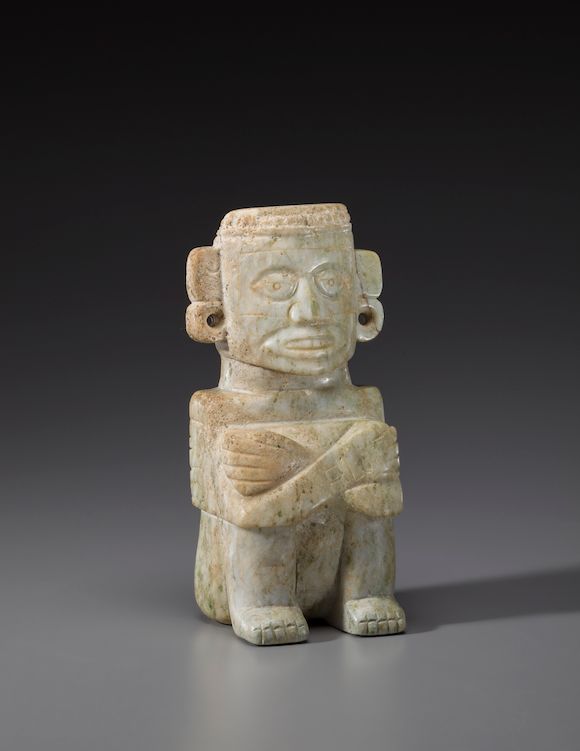 Bonhams : Mixtec Penate in the form of Noble Ancestor, ca. A.D. 1300-1521