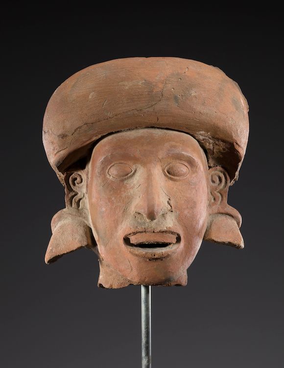 Bonhams : Large Aztec Head Fragment, ca. A. D. 1470-1521