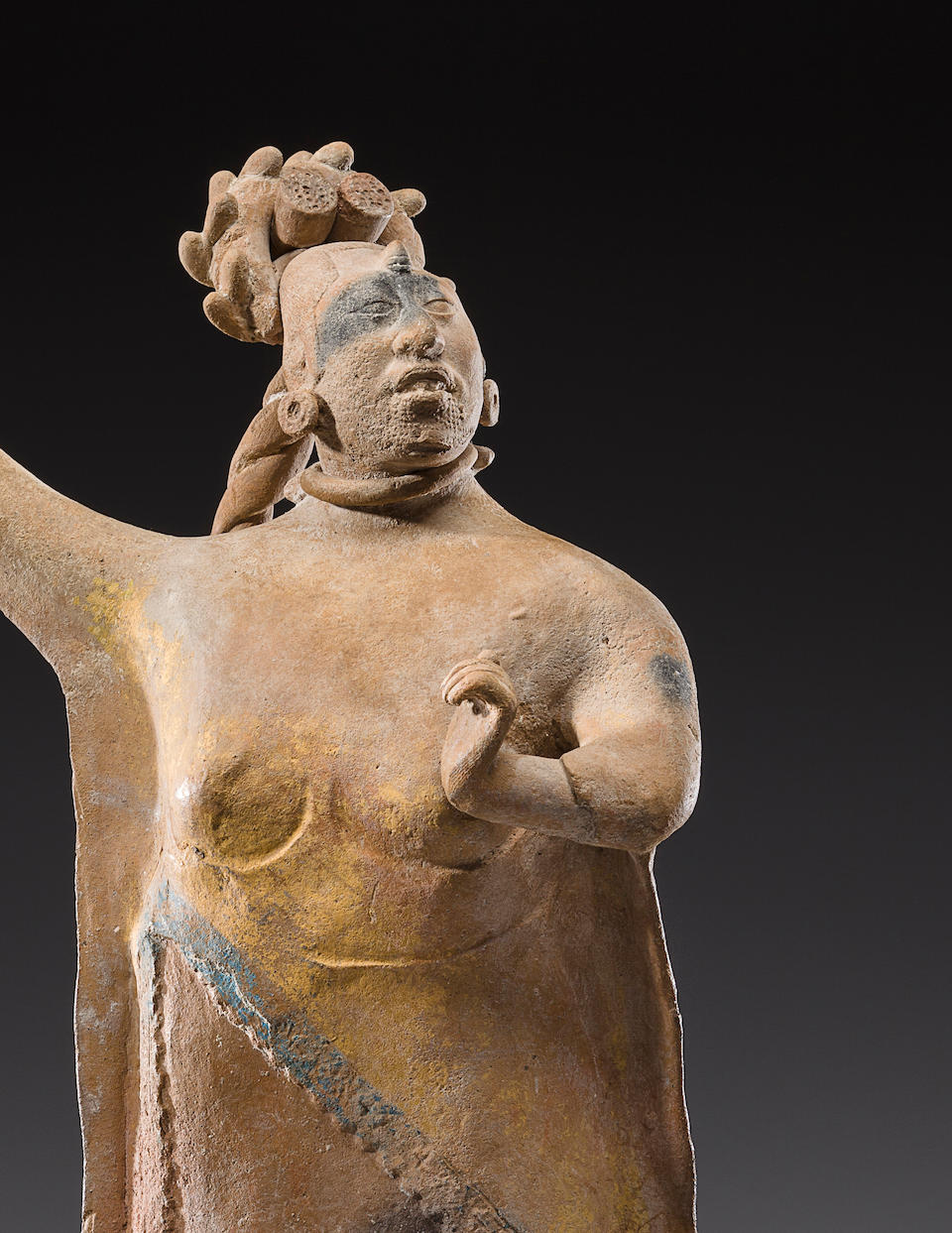 Bonhams Large Maya Female Dignitary Jaina Late Classic Ca A D