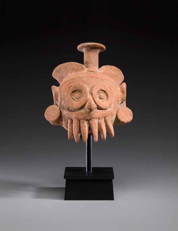 Bonhams : Aztec Head Fragment of a Diety, ca. A.D. 1470-1521