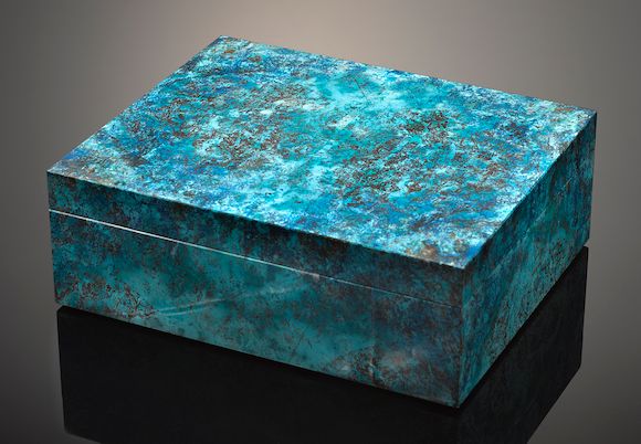Bonhams : Very Fine Shattuckite Intarsia Box