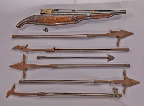 Bonhams : An English percussion harpoon gun by William Greener
