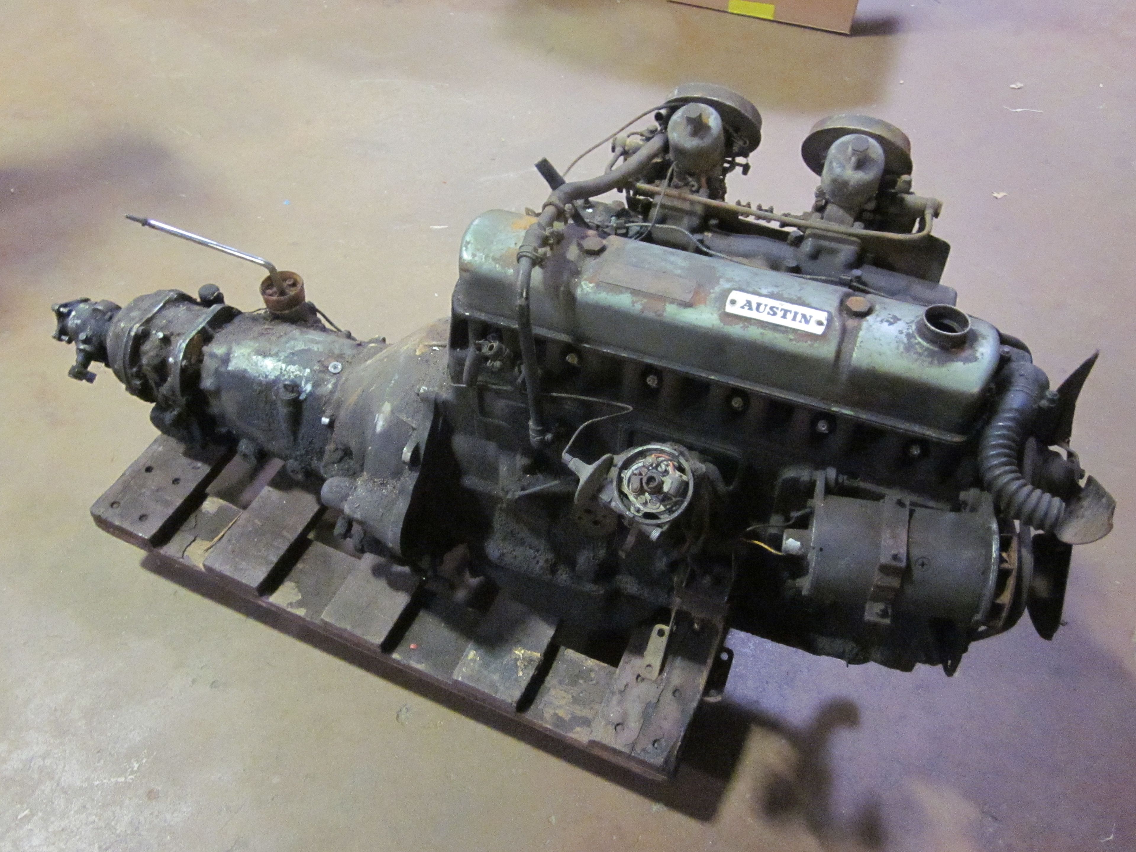 Bonhams Cars : An Austin-Healey 3000 engine,