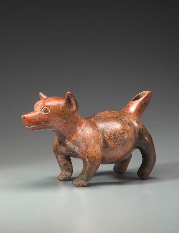 Bonhams : Colima Standing Dog, Protoclassic, ca. 100 B.C. - A.D. 250