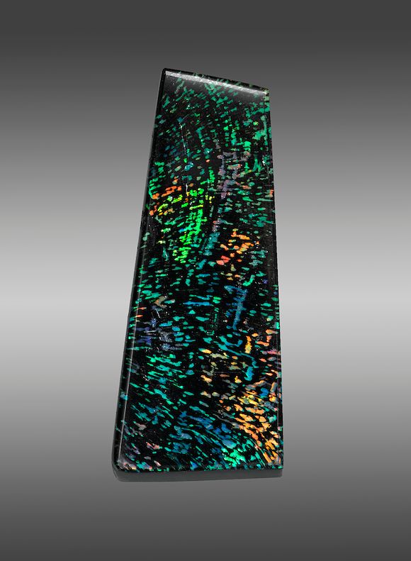 Bonhams : Rare American Opalized Wood--Conch Pattern