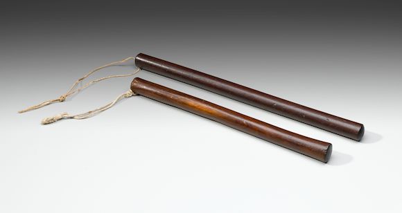 Bonhams : Hula Sticks, Hawaiian Islands