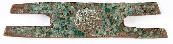 Bonhams : Mixtec Mosaic Ornament of the Fire God, ca. A.D. 1100-1400