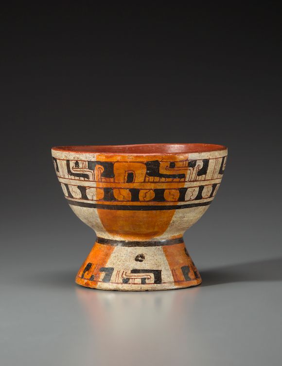 Bonhams : Aztec, Eastern Nahua, Pedestal Cup, ca. A.D. 1470-1521