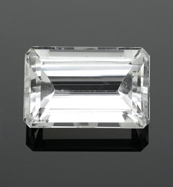 Bonhams : Rare and Large Acroite (colorless tourmaline)