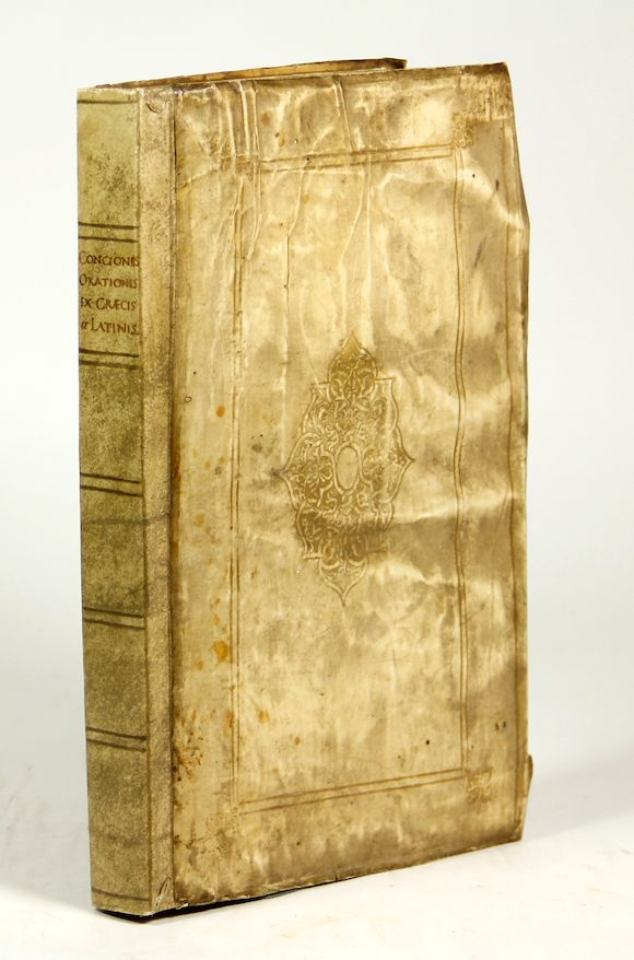 Bonhams : ESTIENNE, HENRI. 1528?-98. Conciones sive Orationes ex Græcis ...