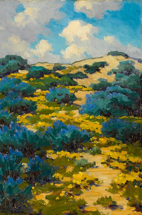 Bonhams : John Marshall Gamble (American, 1863-1957) In the dunes 18 x ...