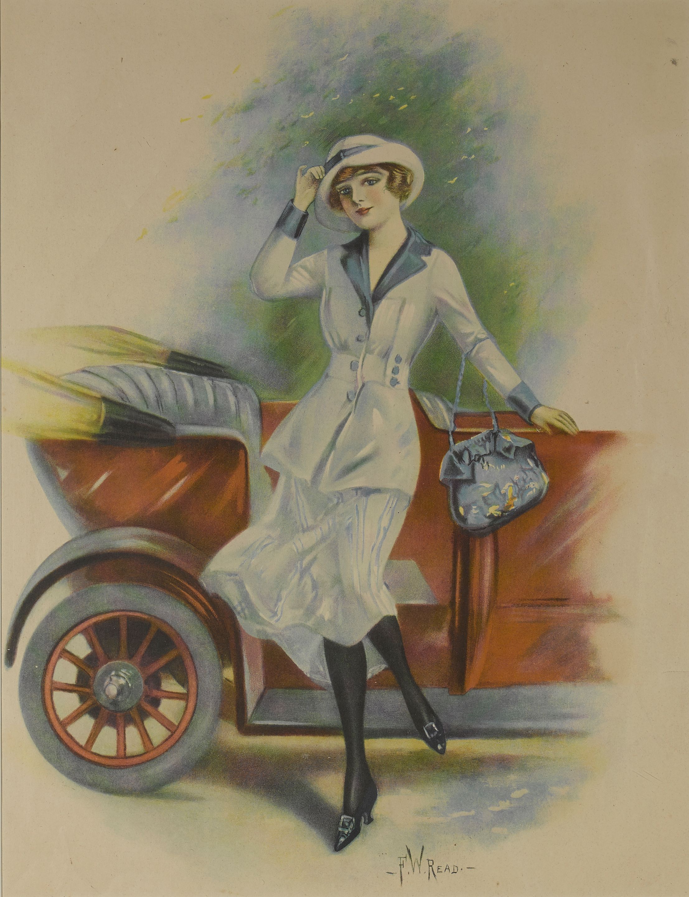 Bonhams Cars : F.W. Read: 'Lady with purse', circa 1915, Approximate ...