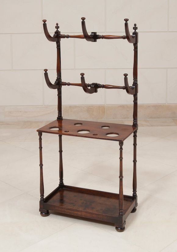 Bonhams : A Regency mahogany hat/stick stand early 19th century