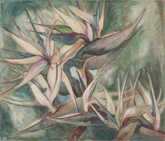 Bonhams : Shirley Marie Russell (American, 1886-1985) Birds of Paradise ...
