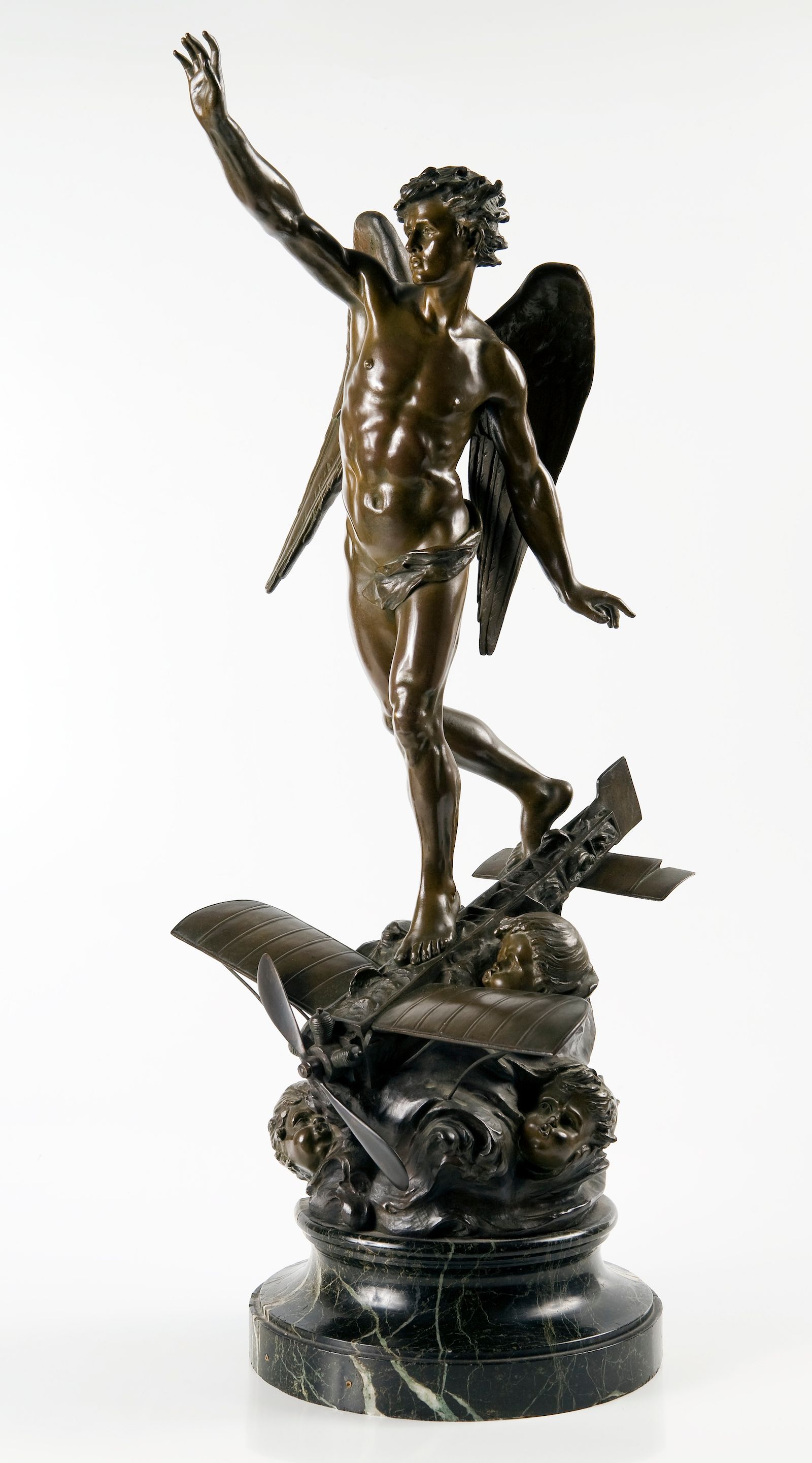 Bonhams Cars : "The Bleriot Trophy" bronze, by E. Carlier, French ...