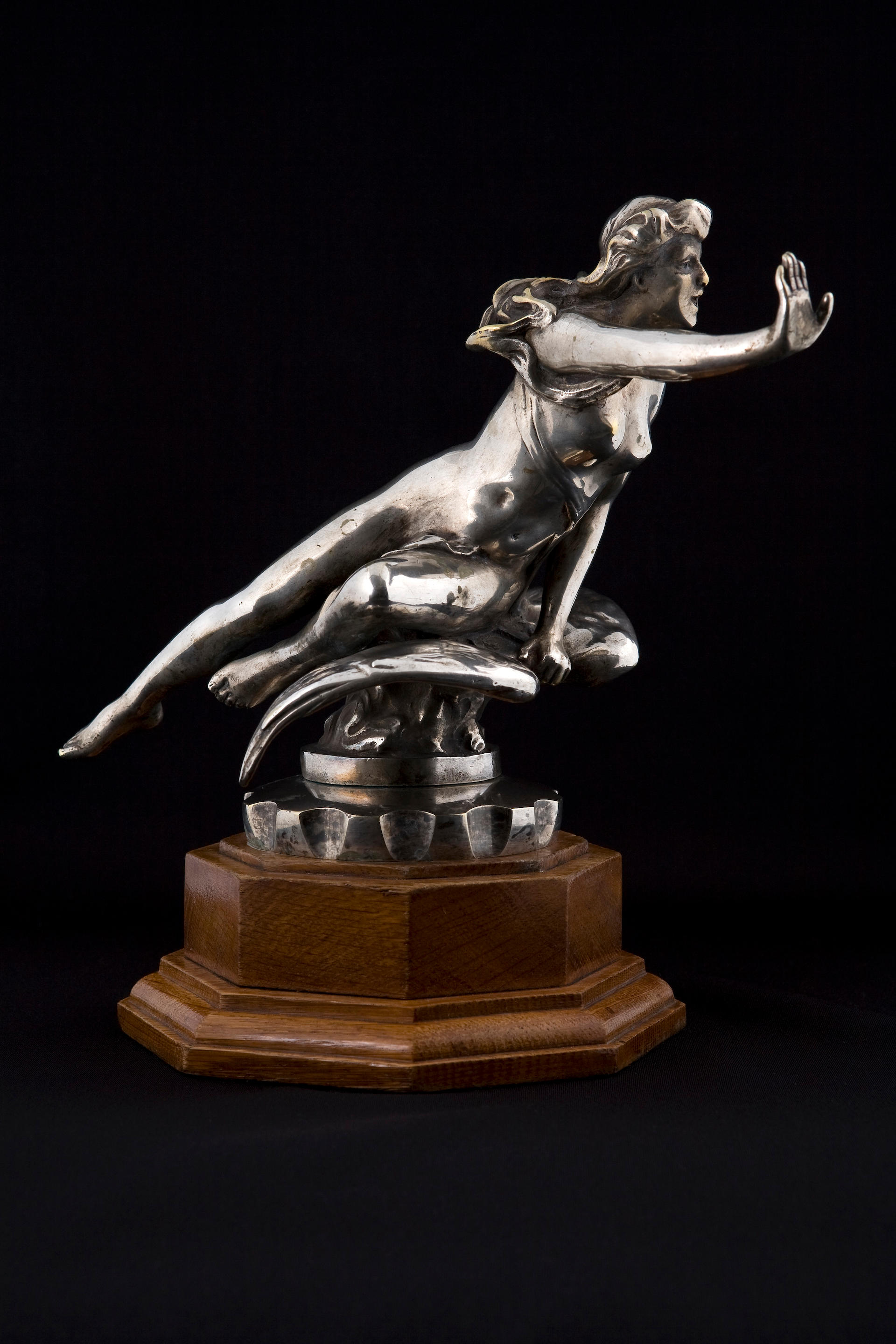 Bonhams Cars A Nude On Winged Wheel Mascot By Jean Verschneider
