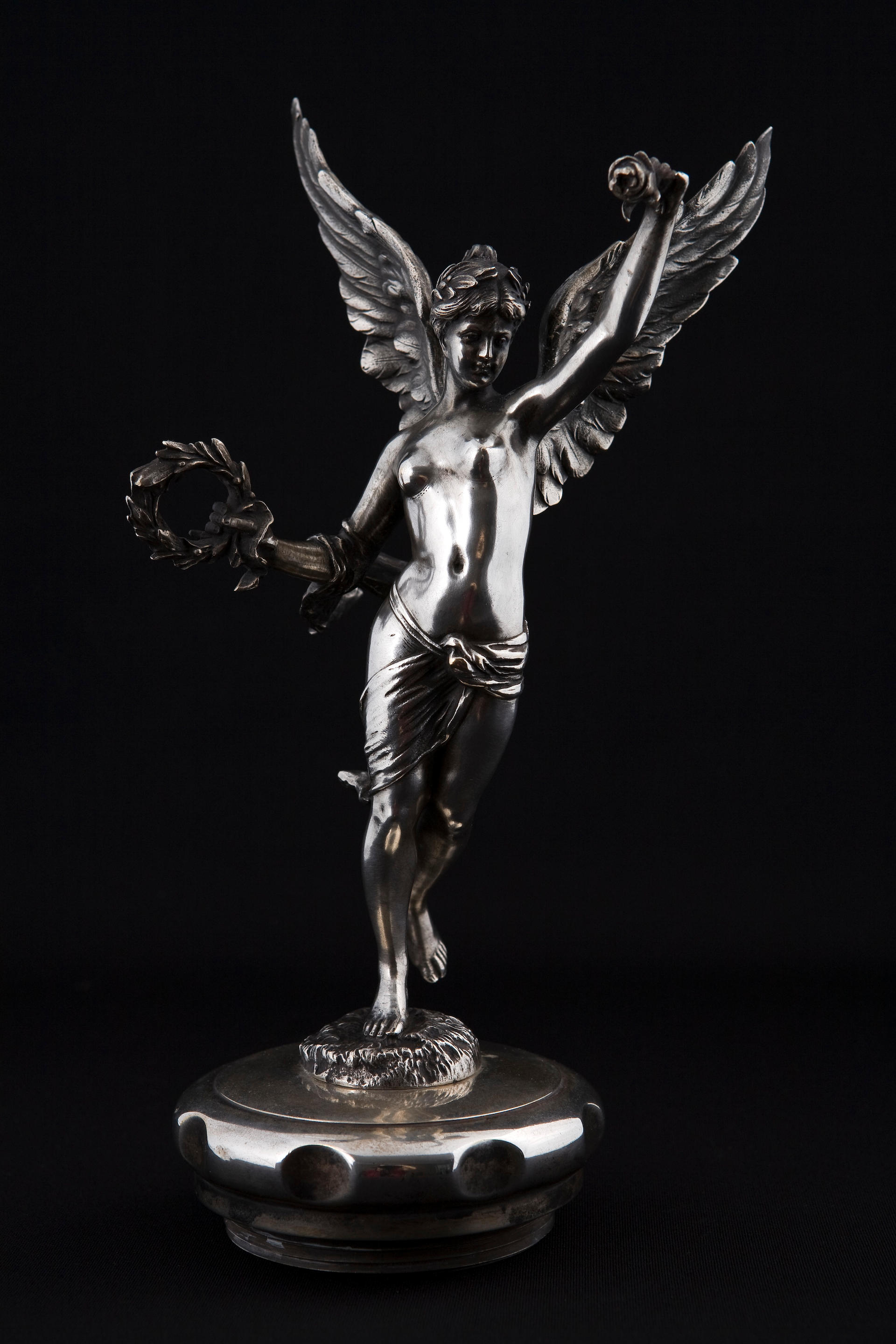 Bonhams Cars A Winged Victory Mascot French 1918 Height 10 Ins