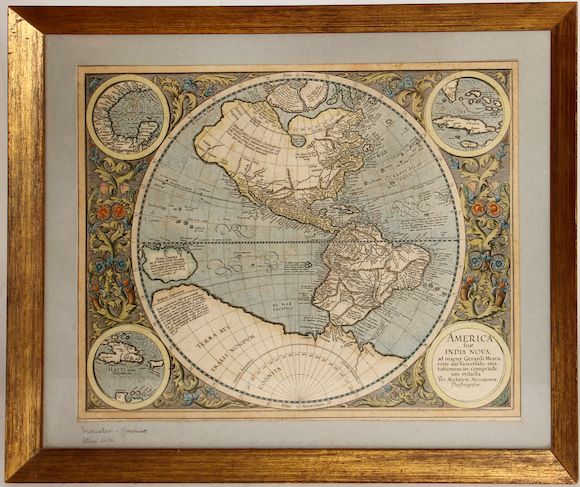 Bonhams : MAPS-MERCATOR, MICHAEL. 1512-94. America Sive India Nova ...