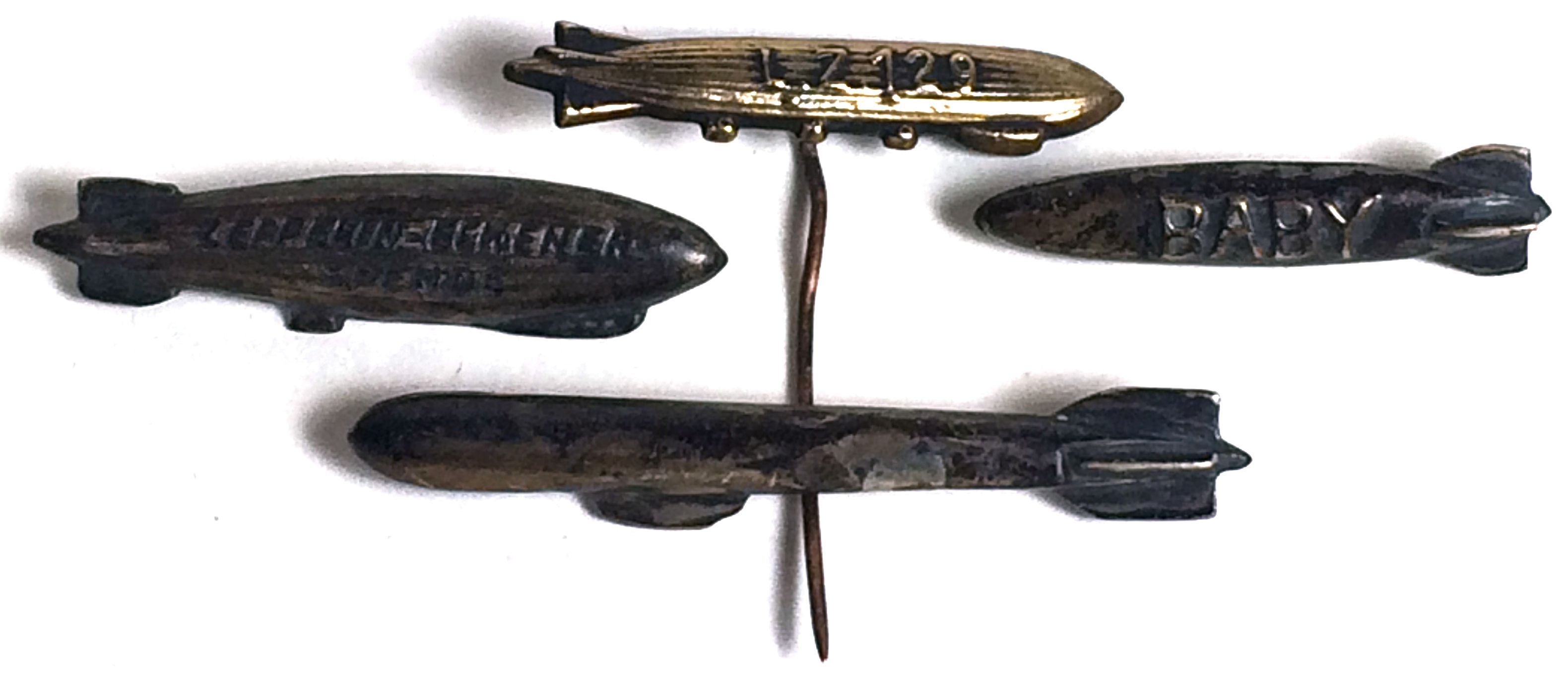 Bonhams Cars : A group of early Zepplin stick pins/pin backs,