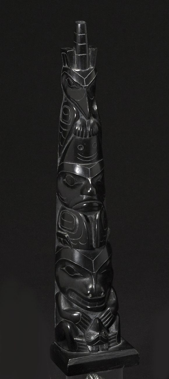 Bonhams : A Haida argillite totem pole
