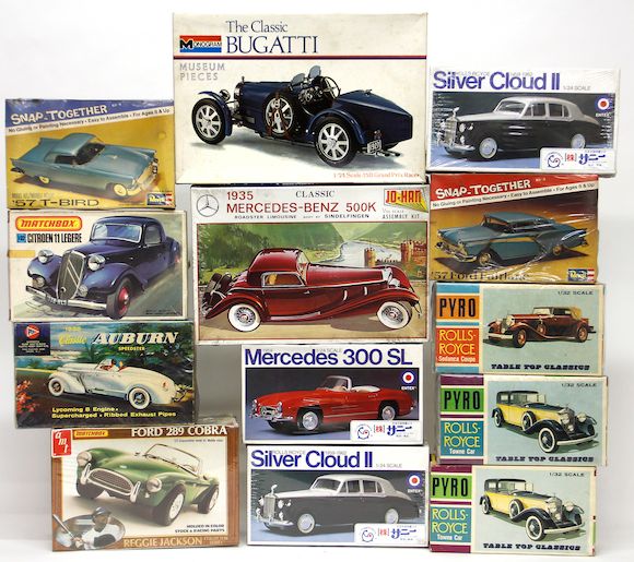 Bonhams : Grouping of Contemporary Model Car Kits