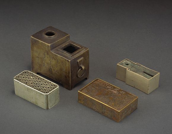 Bonhams : A group of four metal containers 18th century and later