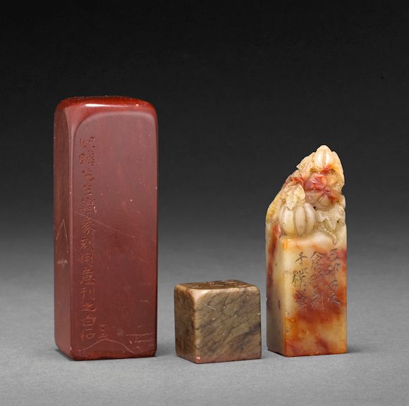 Bonhams : Three carved stone seals